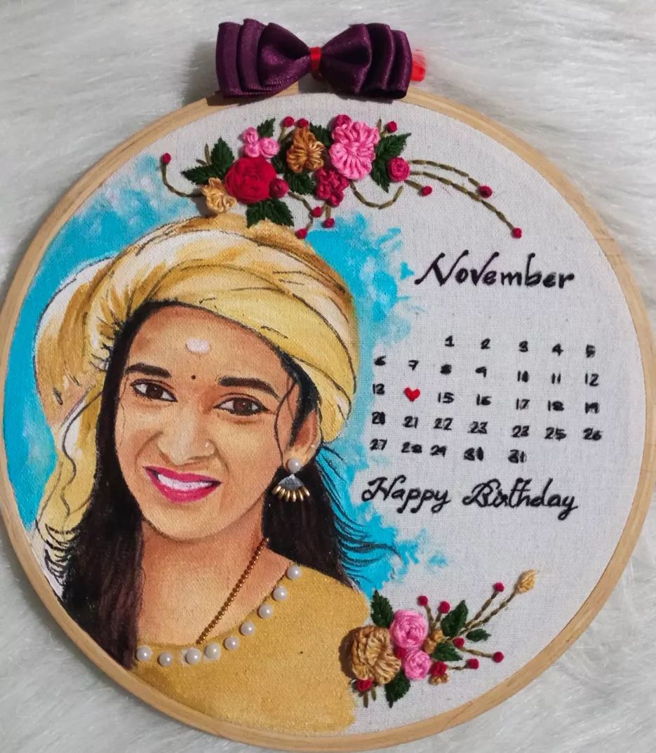 Birthday Hoop Painting with Calendar – Giggling Gifts