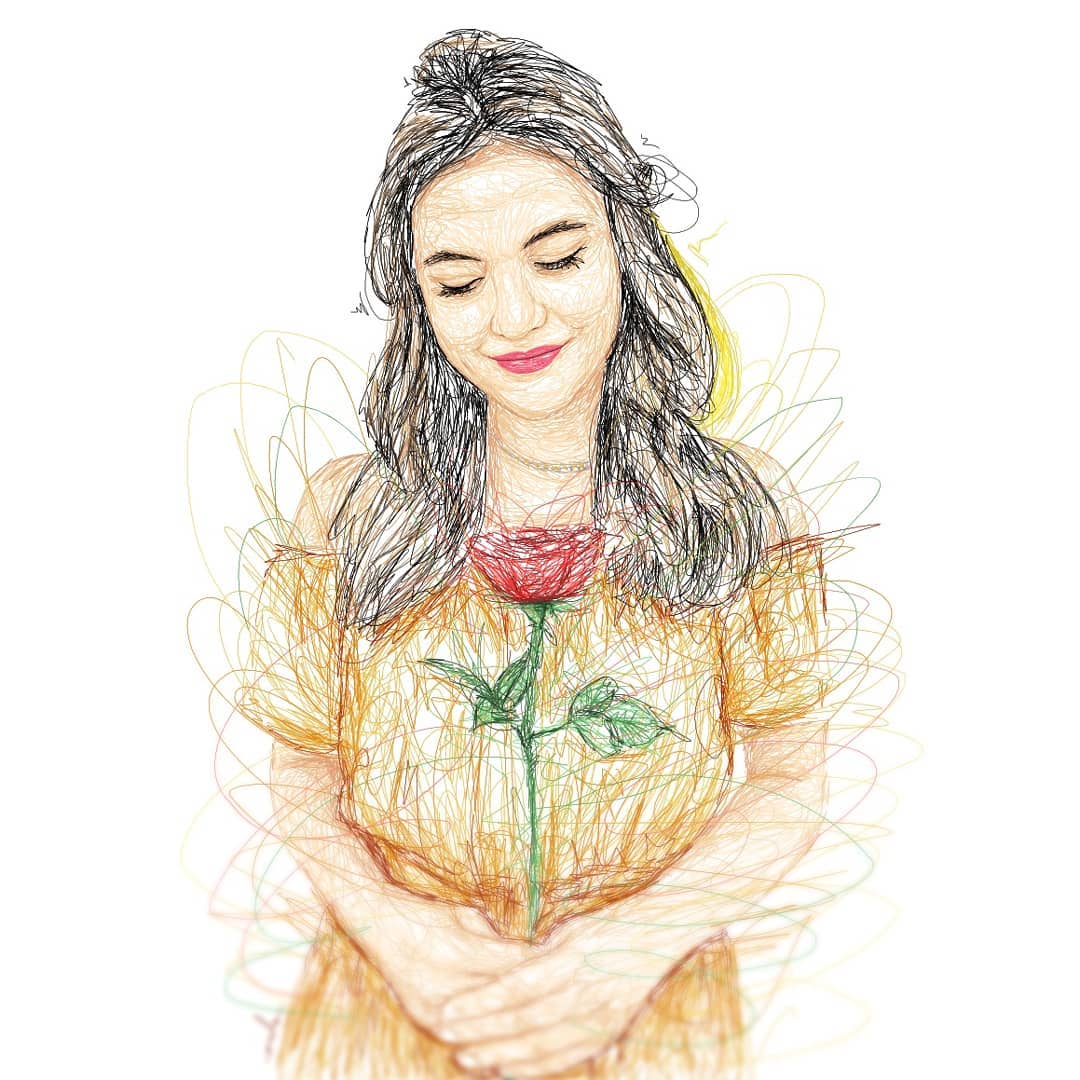 Scribble Portrait - Best Birthday Gift for Best Friend | Giggling Gifts