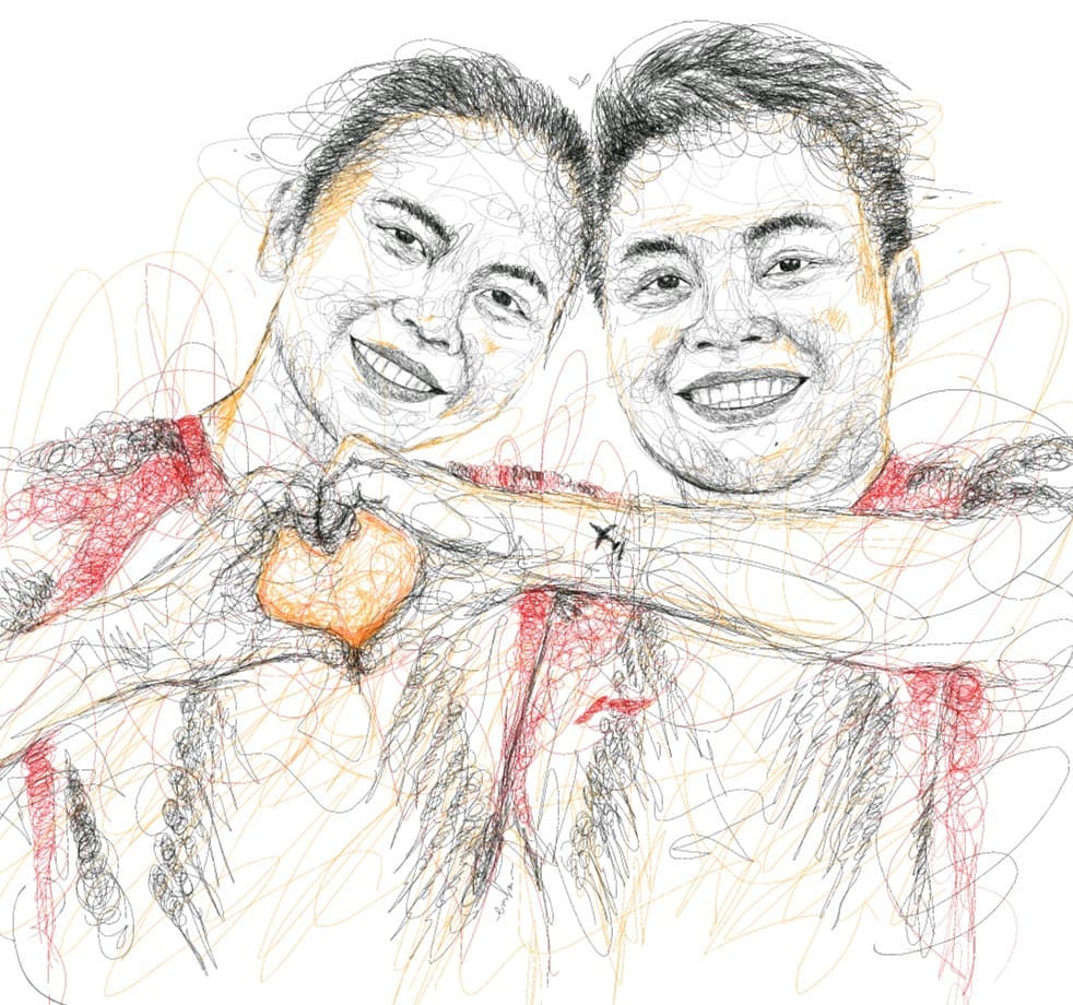 Scribble Portrait - Best Birthday Gift for Best Friend | Giggling Gifts