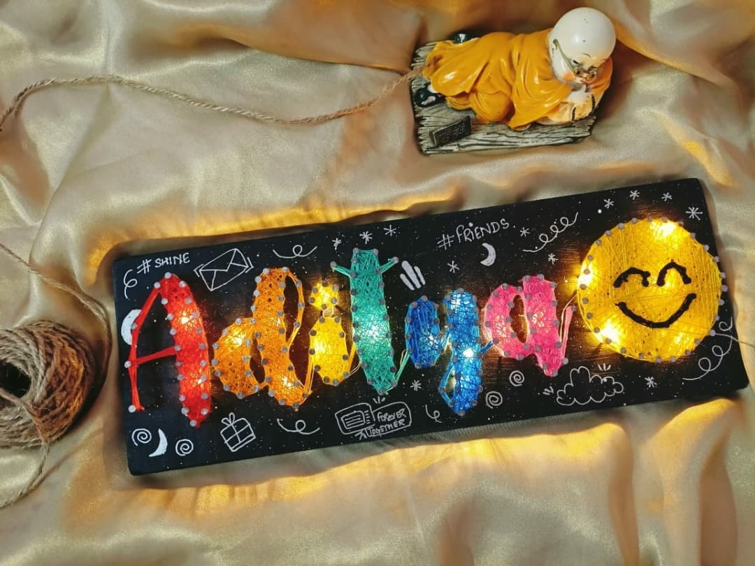 String Art Name Board – Giggling Gifts