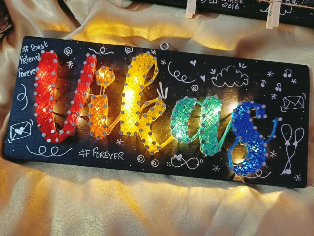String Art Name Board – Giggling Gifts