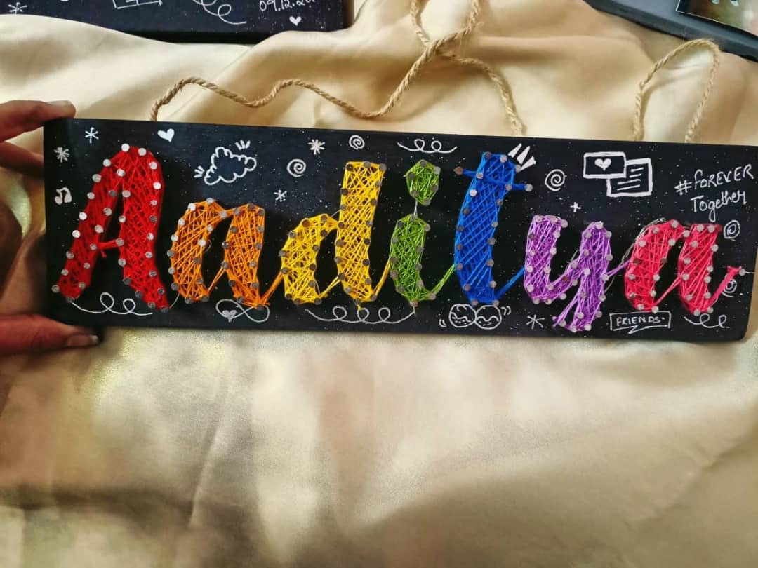 String Art Name Board – Giggling Gifts