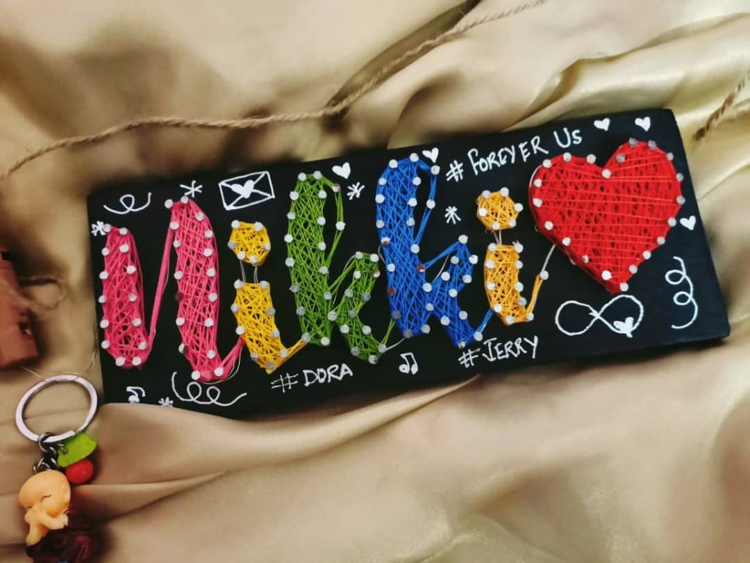 String Art Name Board – Giggling Gifts