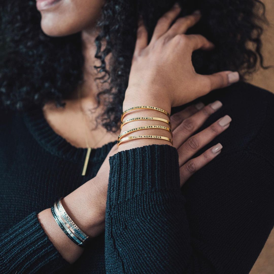 Personalize Cuff Name Bracelet – Giggling Gifts